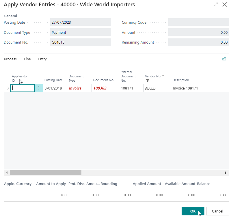 Use a payment journal to create EFT payments